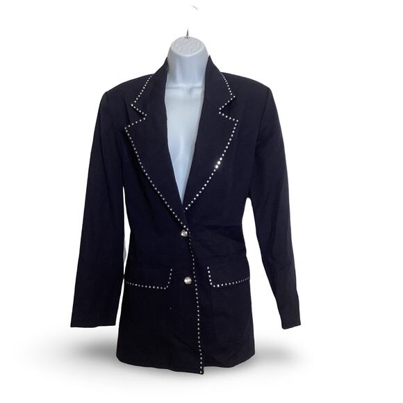 Sia Bellini | Jackets & Coats | Vintage Sia Bellini Crystal Embellished ...